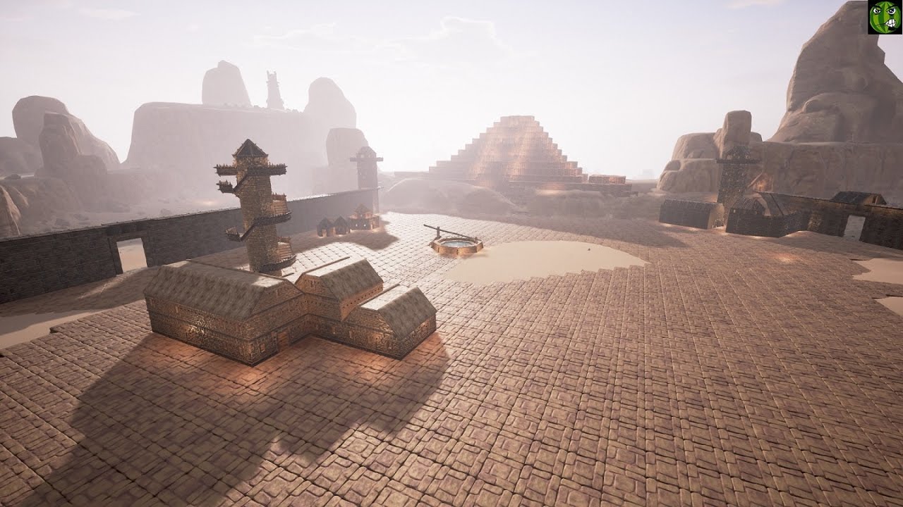 Conan Exiles Ep 23 - Military compound and The wall - YouTube