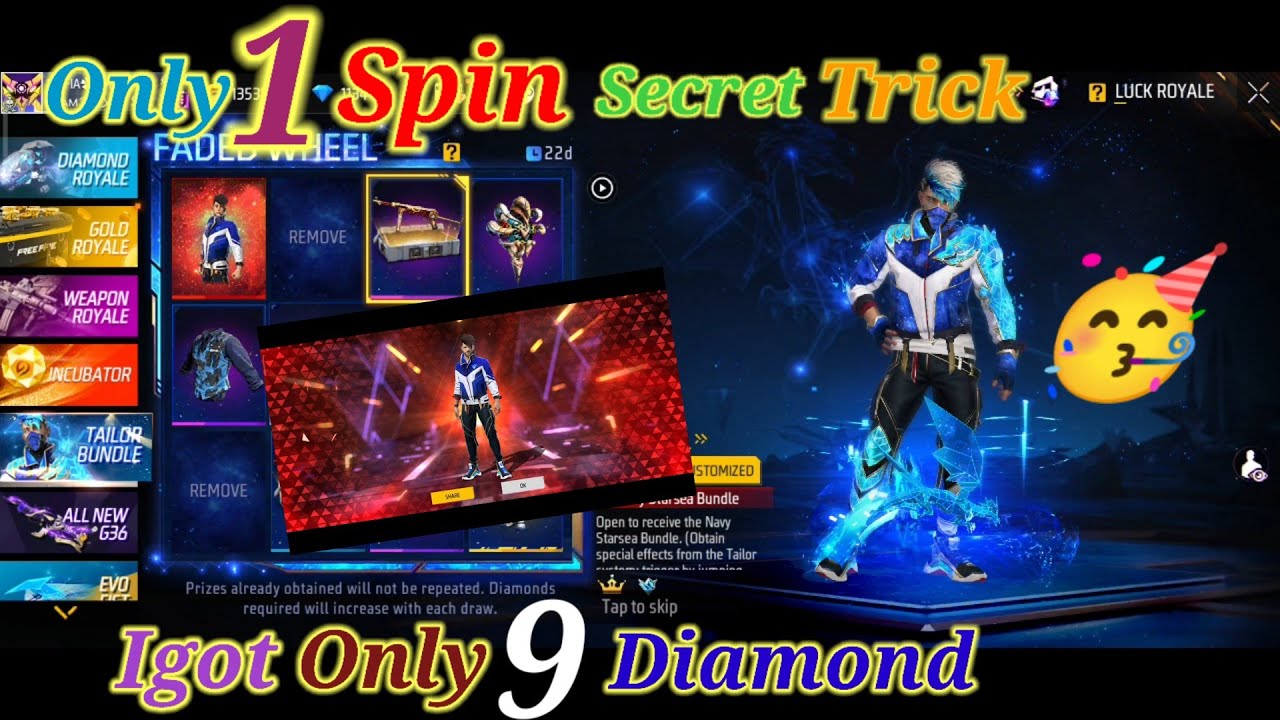 New Galaxy Wheel Event Free Fire | Free Fire Galaxy Faded wheel Event ...