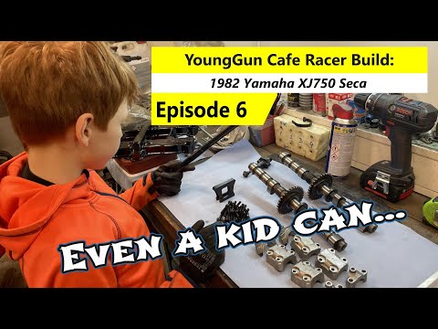 install cams to engine! - Cafe Racer build #yamaha #xj750