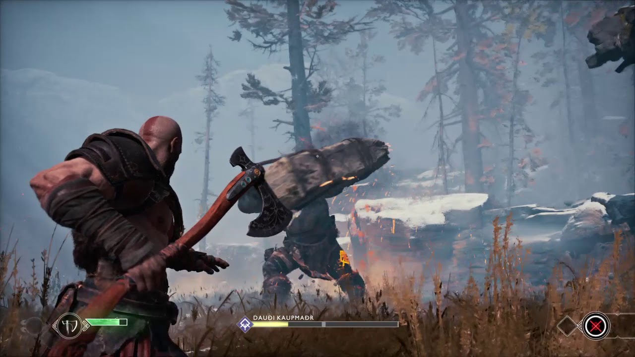 GOD OF WAR KRATOS FIGHT SCENE - YouTube