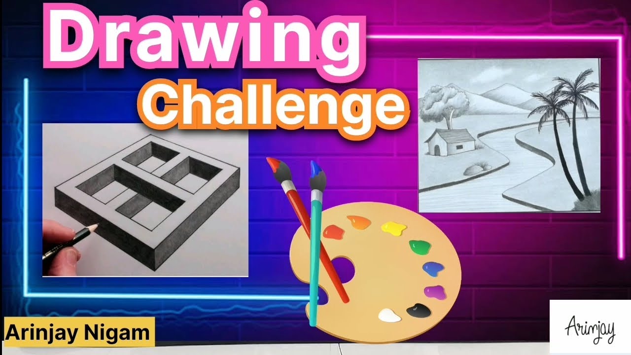 Drawing challenge || Pencil sketch || drawing tutorial - YouTube