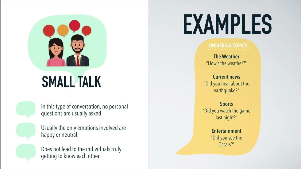 Small talk Vs Deep conversation week 12 - YouTube