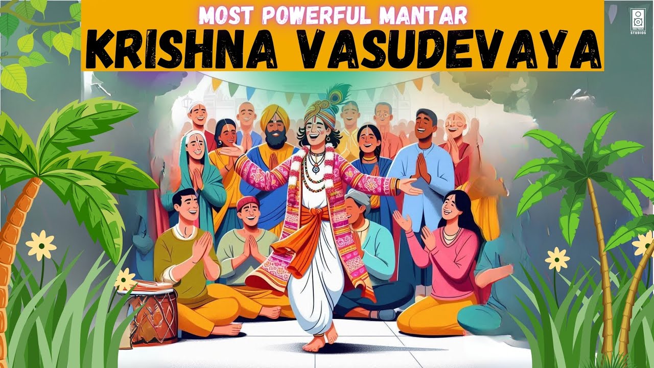 Powerful Krishna Mantra Krishnaya Vasudevaya | कृष्णाय वासुदेवाय ...