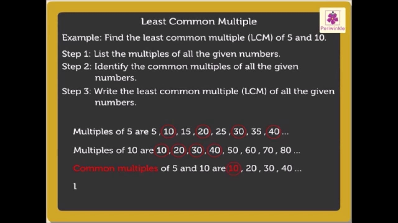 Grade 4 Mathematics Least Common Multiple YouTube grade-4-mathematics-least-common-multiple-youtube