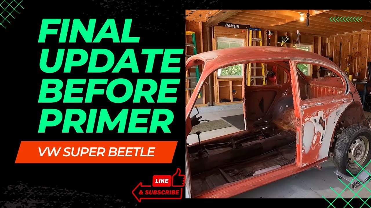 1972 VW Super Beetle Project! Update on Bodywork and Paint Color Reveal ...