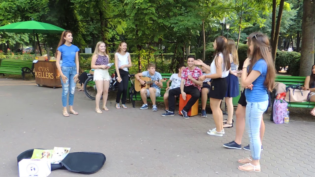 Singing in Moldova. Inga asks me to listen. - YouTube