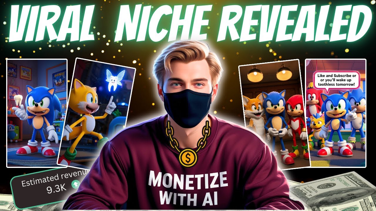 How to Make Money with Sonic Viral Shorts Story Videos using AI (Step ...