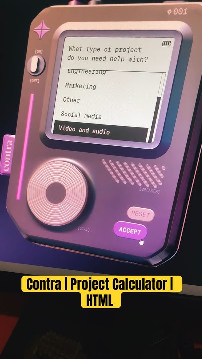 Contra | Project Calculator | HTML CSS #shorts - YouTube