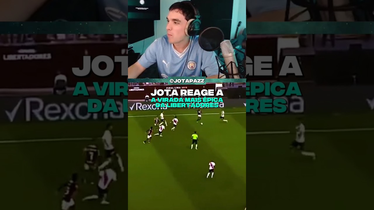 JotaPazz reage a virada mais épica da libertadores... #flamengo #flamengoatemorrer#fla # ...