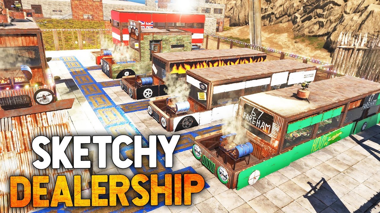 SKETCHY Used BUS Dealership in Rust! - YouTube