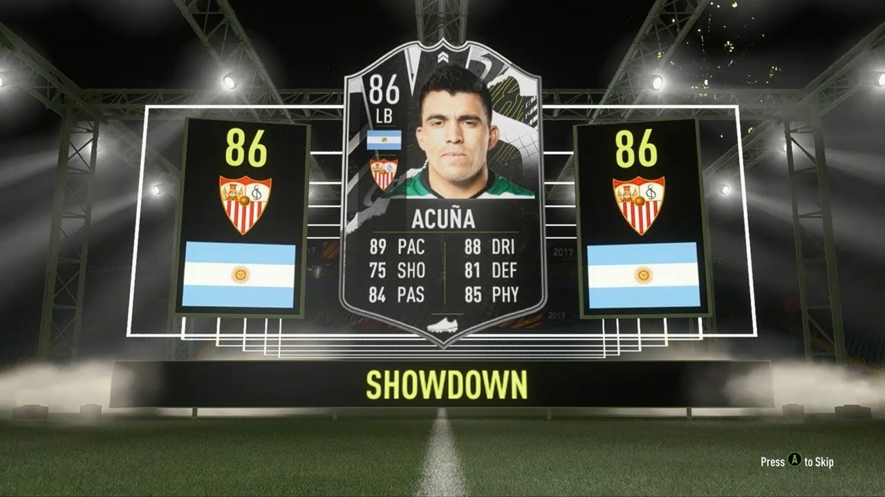 FIFA 21 - MARCOS ACUNA SHOWDOWN SBC COMPLETE INSANE CARD - YouTube