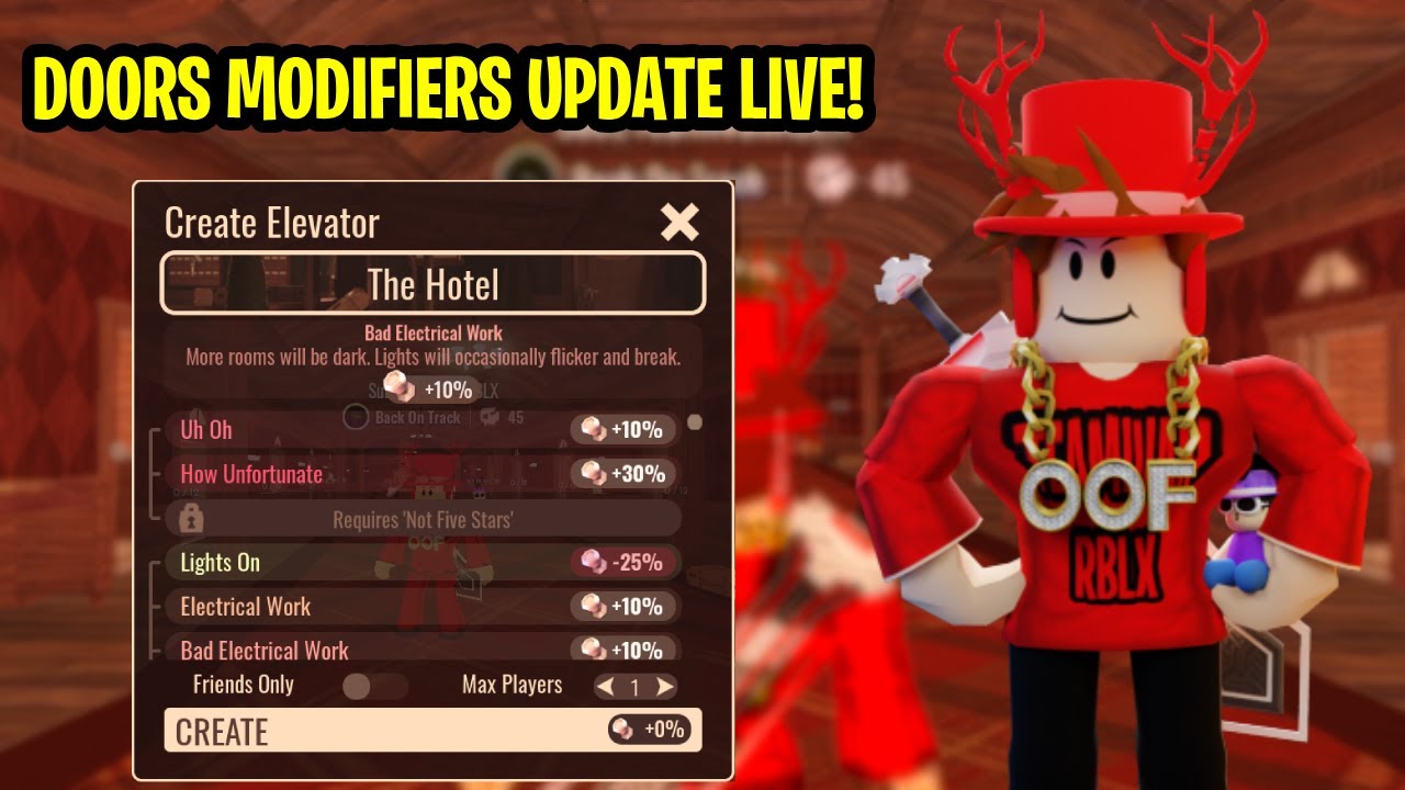 🔴ROBLOX DOORS MODIFIERS UPDATE LIVE! COME AND JOIN! - YouTube