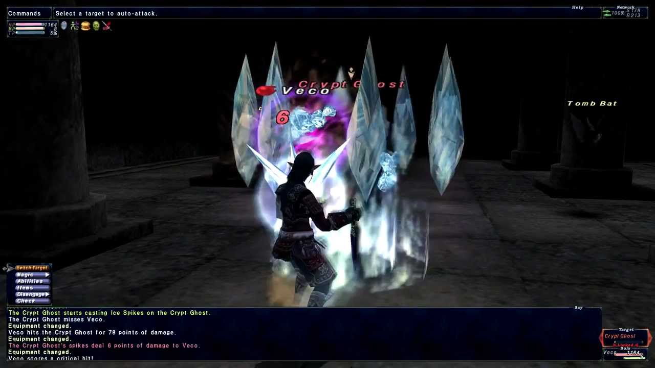 FFXI - NM - Crypt Ghost (PS) - YouTube