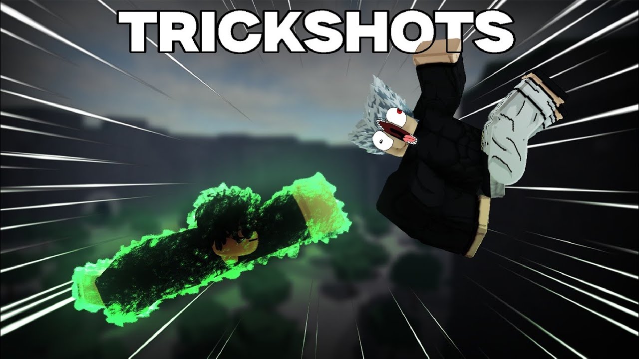 Doing The CRAZIEST TRICK SHOTS IN ROBLOX TSB - YouTube