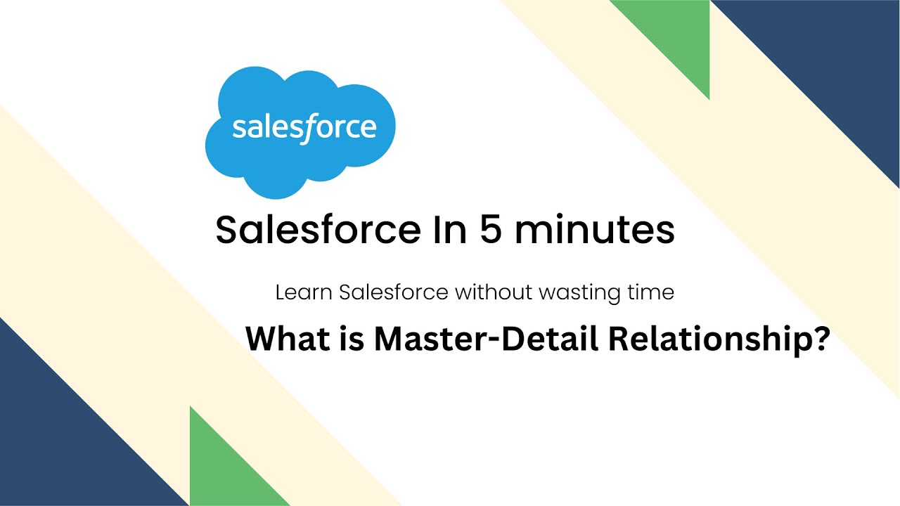 master detail relationship in salesforce | salesforce administrator training - YouTube