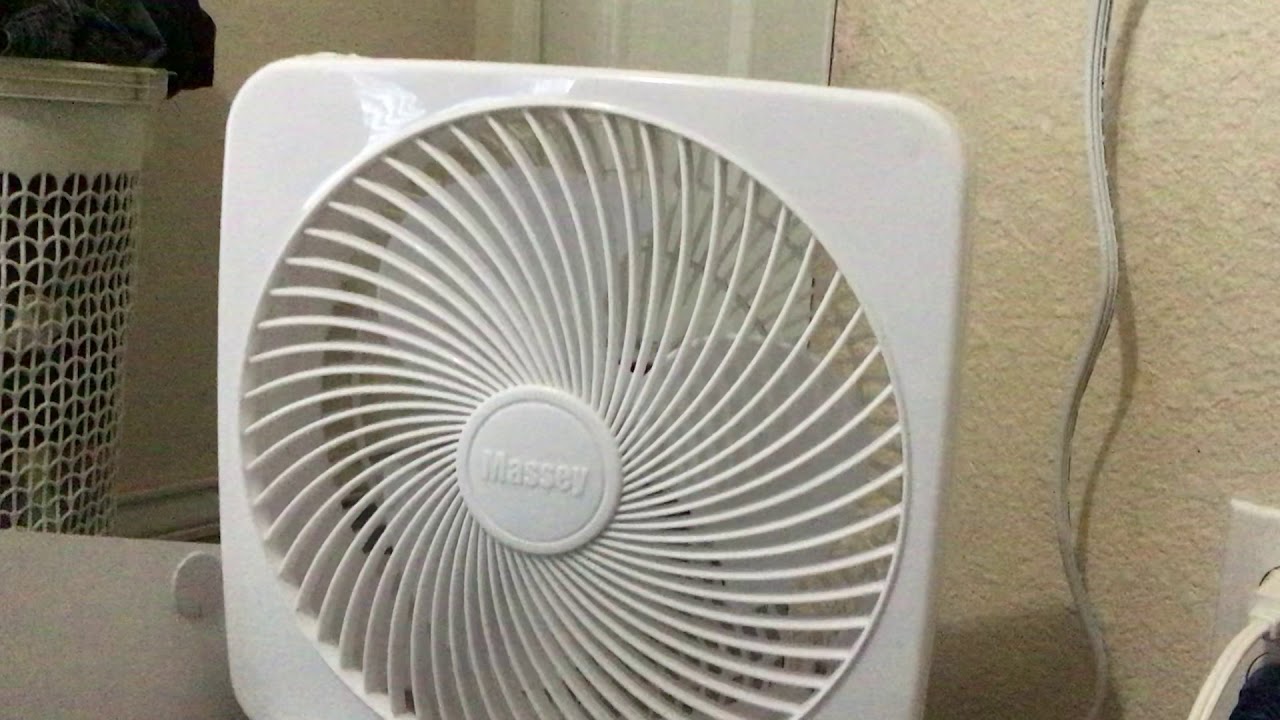 2012 Massey 9” Personal Box Fan Operating on 11/3/20 - YouTube
