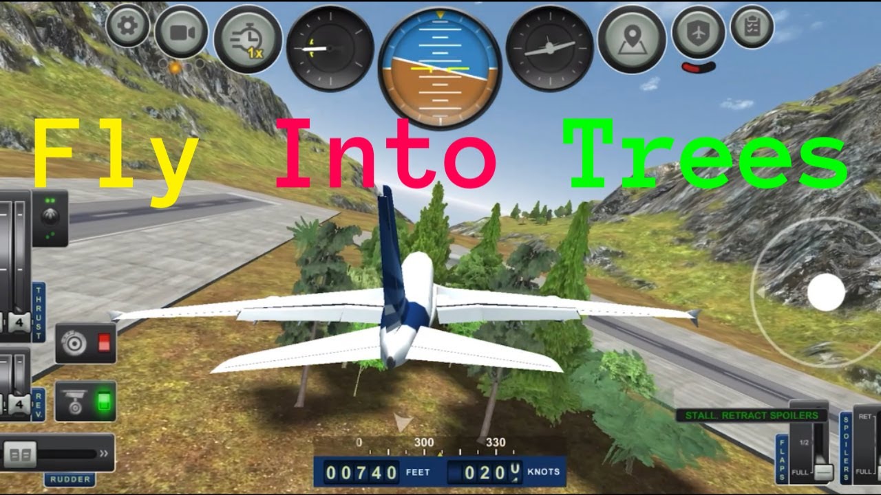 Jumbo Jet Flight Simulator Walkthrough Airbus A 380 Fly Into Trees ...