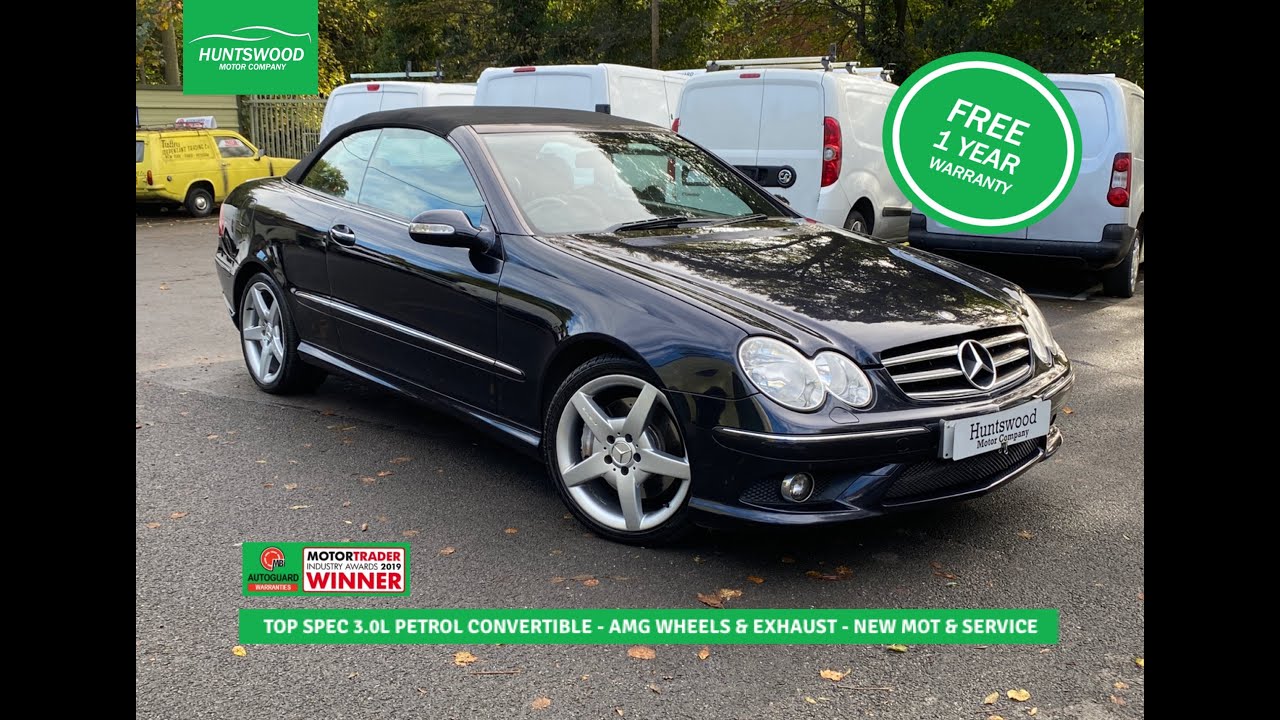 2009 MERCEDES CLK 280 3.0L PETROL V6 CONVERTIBLE 62K - YouTube