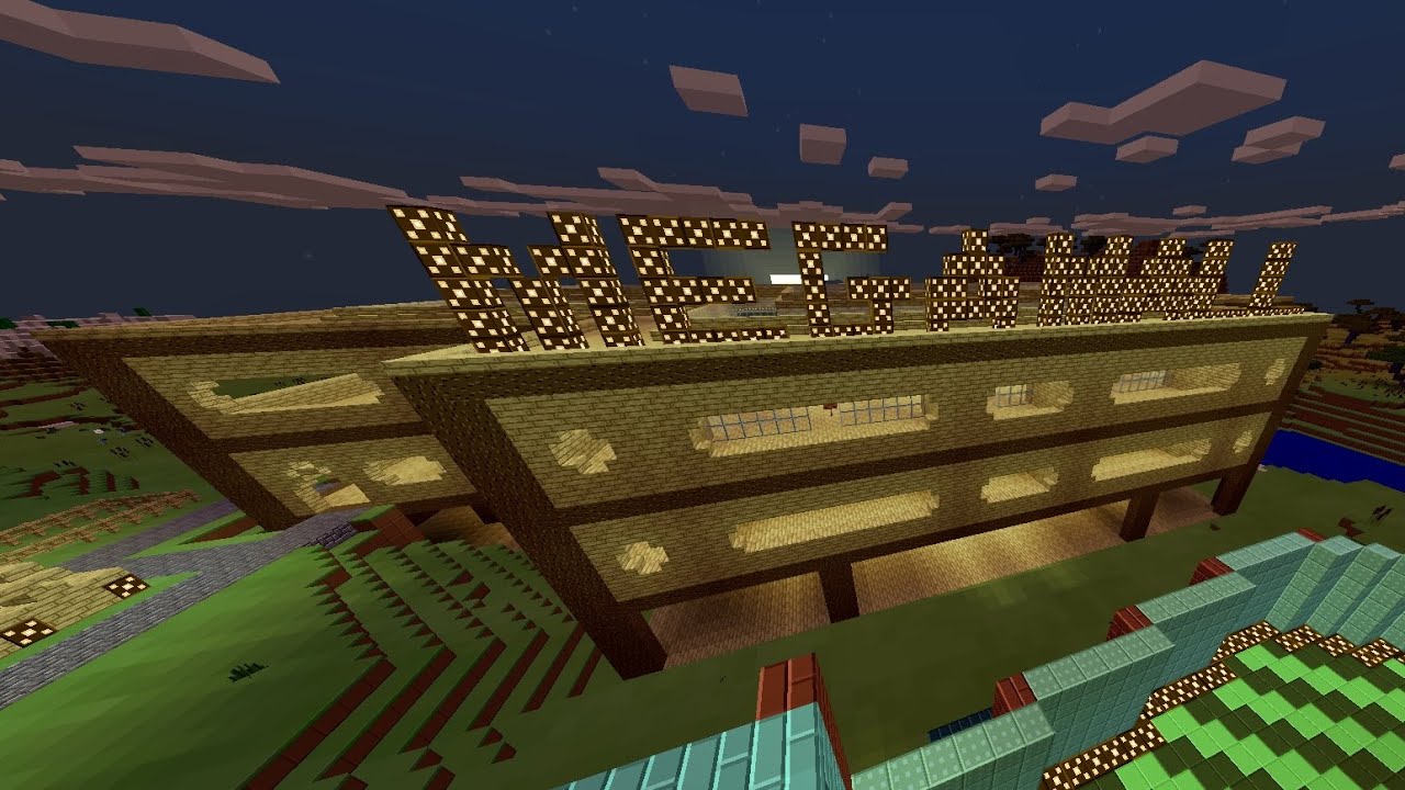 Minecraft, How To Build A Shopping Mall… - YouTube