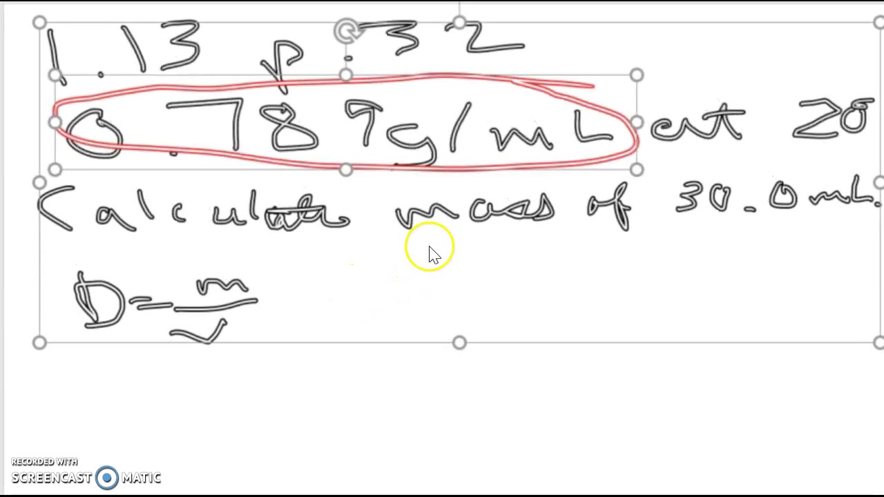 Using Density As A Conversion Factor YouTube Using Density As A Conversion Factor YouTube