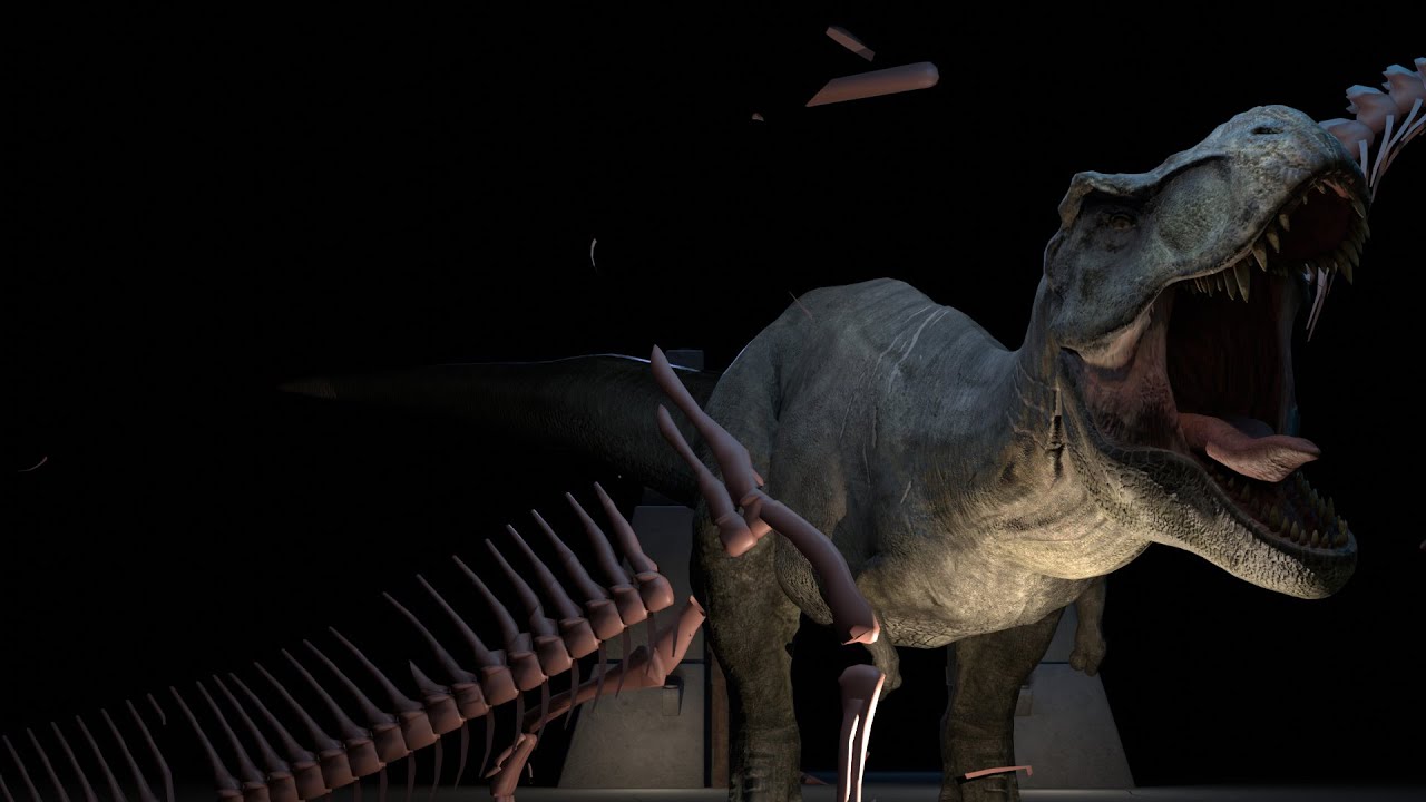 T-rex Vs Indominus Final Battle Scene Part One/ Blender Animation - YouTube