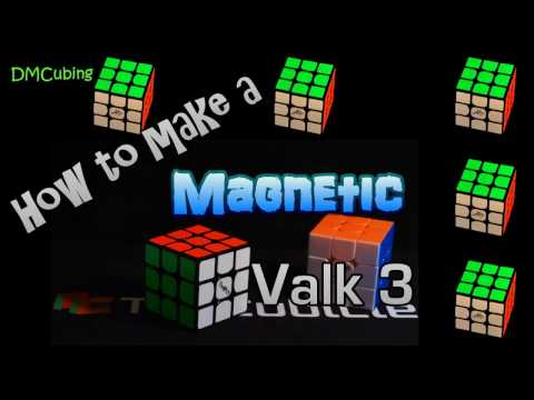 DIY: How To Make A Magnetic Valk 3 Speedcube Tutorial
