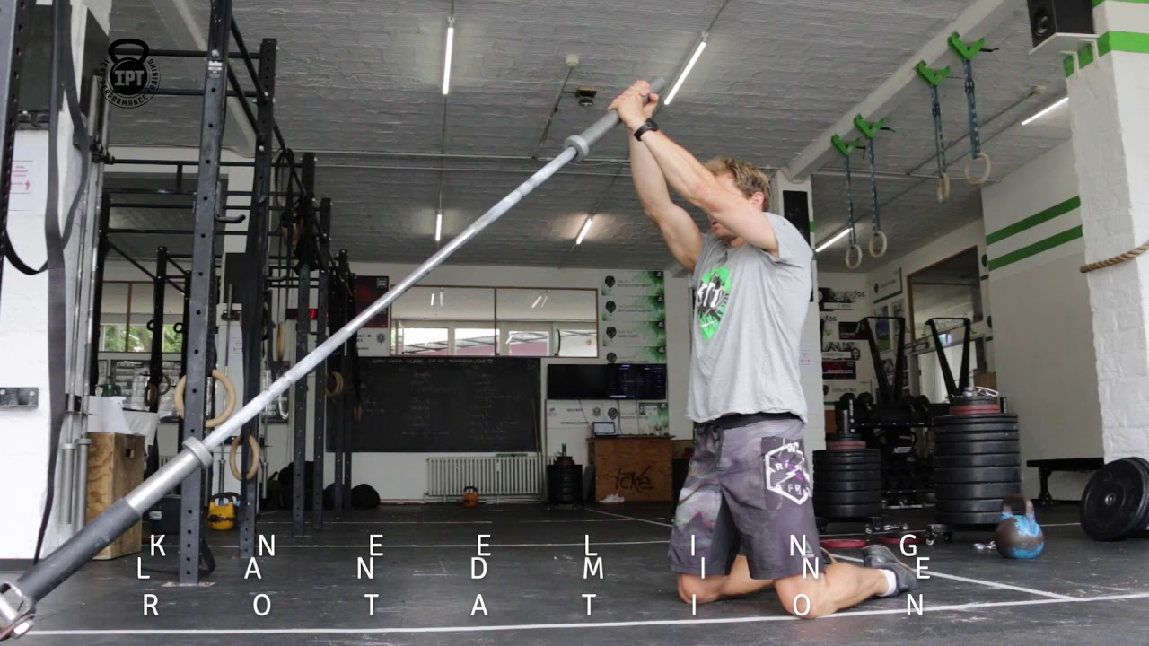 Kneeling Landmine Rotations - YouTube