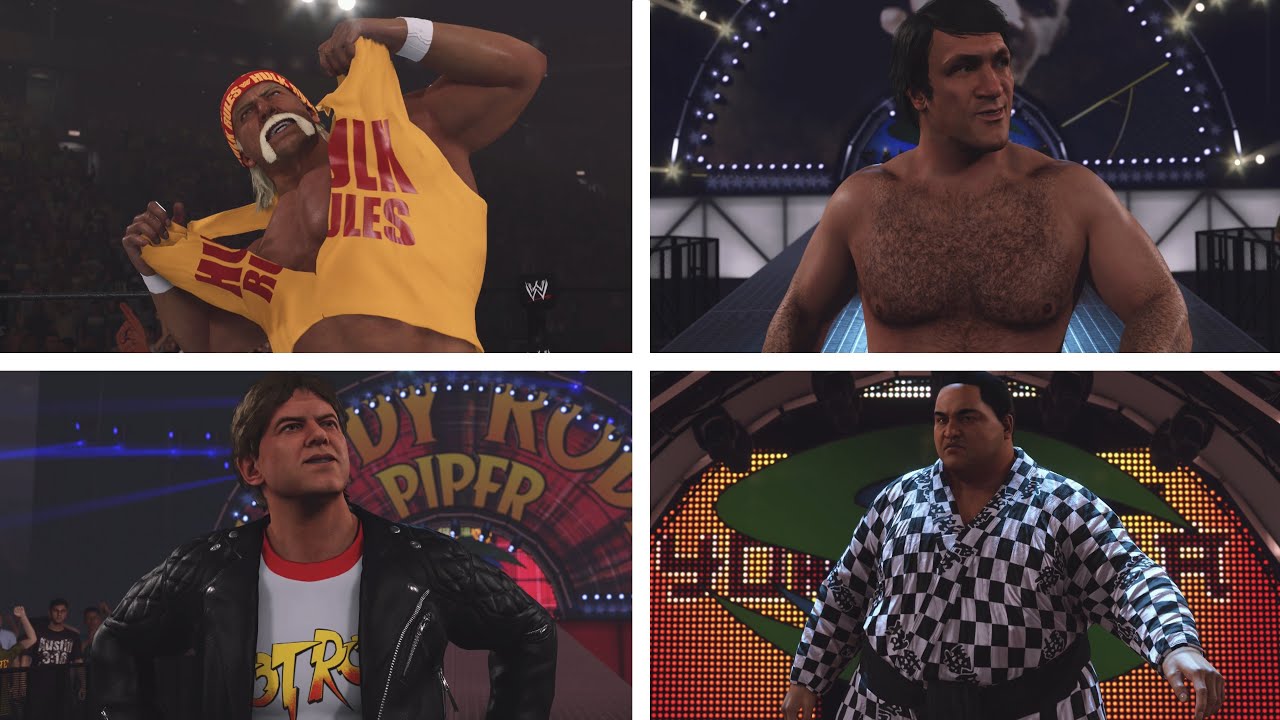 WWE 2K23 Entrances: Hulk Hogan 80's, Bruno Sammartino, Piper, Warrior ...