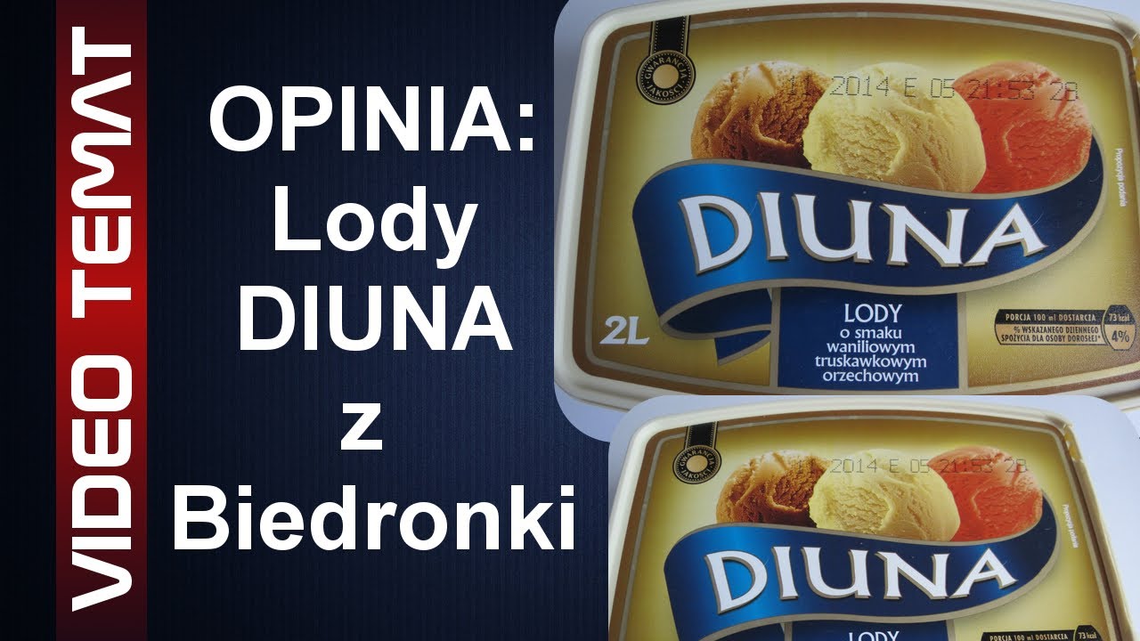 Lody Diuna z Biedronki - Opinia - YouTube