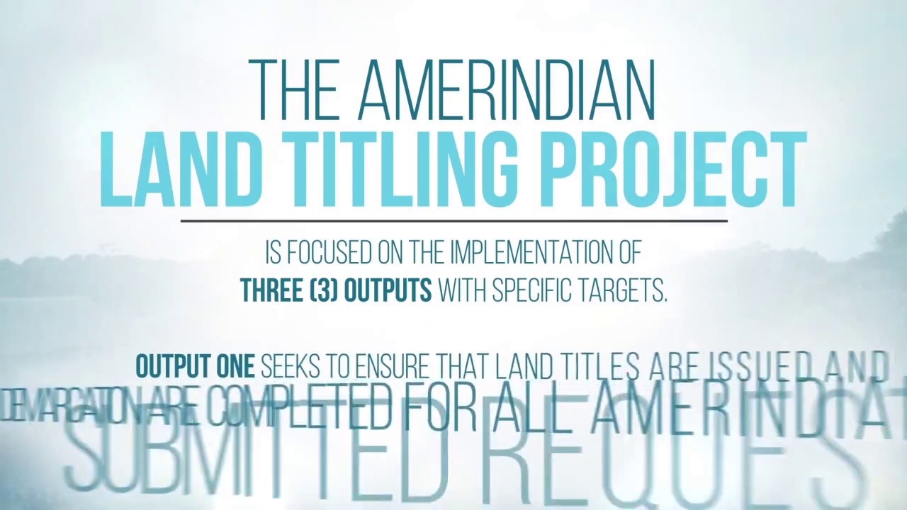 An update on the Achievements of the Amerindian Land Titling Project ...