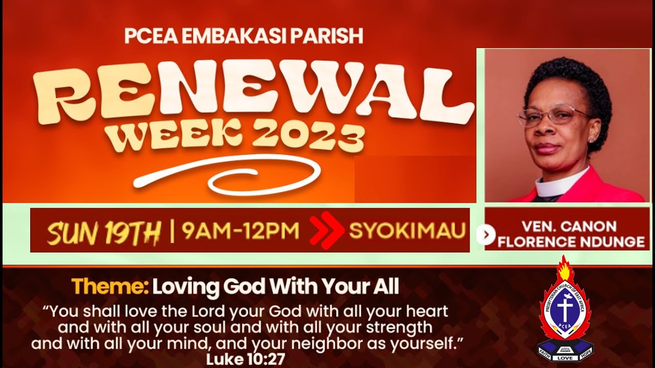 Renewal Week & PCMF Week || Sunday Service || Theme: Loving God With ...