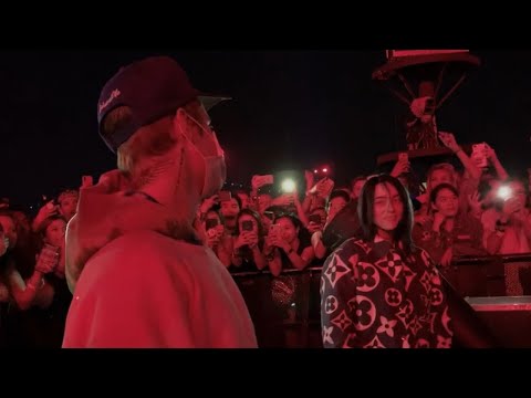 Billie Eilish The World's a Little Blurry | Justin Bieber surprises Billie & meet for the first time