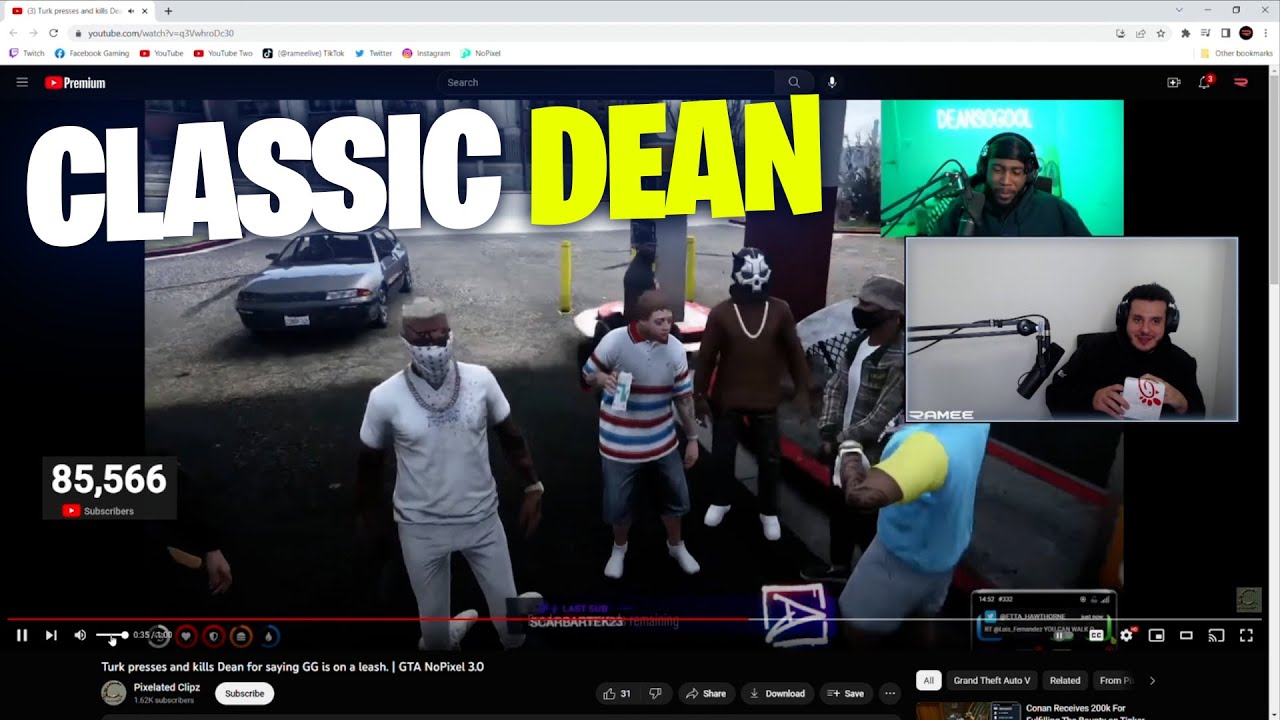 Ramee reacts to Dean saying GG is on LEASH at the GG Turf | NoPixel RP ...