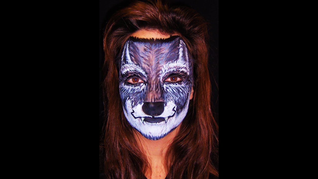 Werewolf Face Paint Designs