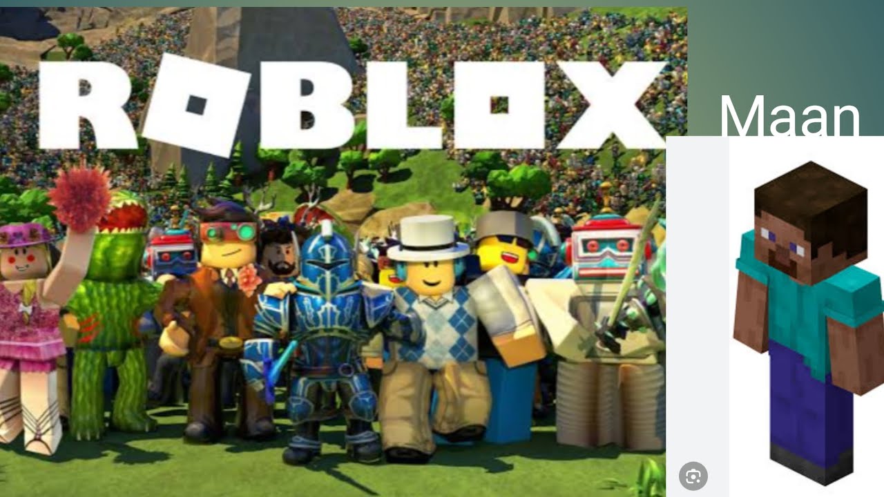 Playing roblox with my friend maan from minecraft - YouTube