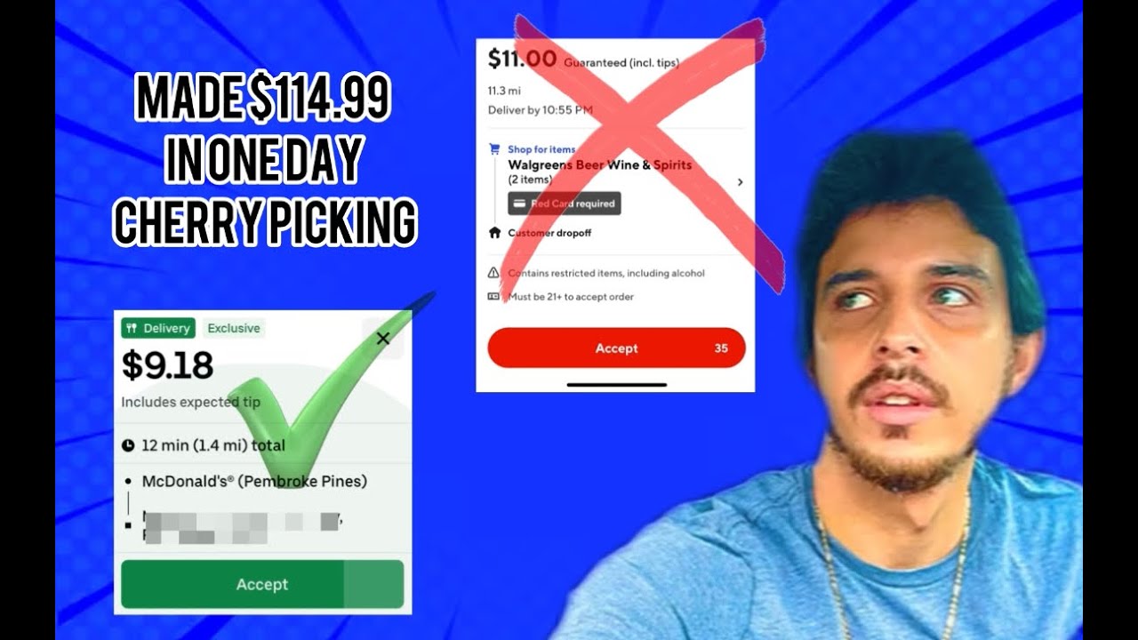 CHERRY PICKING ORDERS on DOORDASH / UBEREATS - YouTube