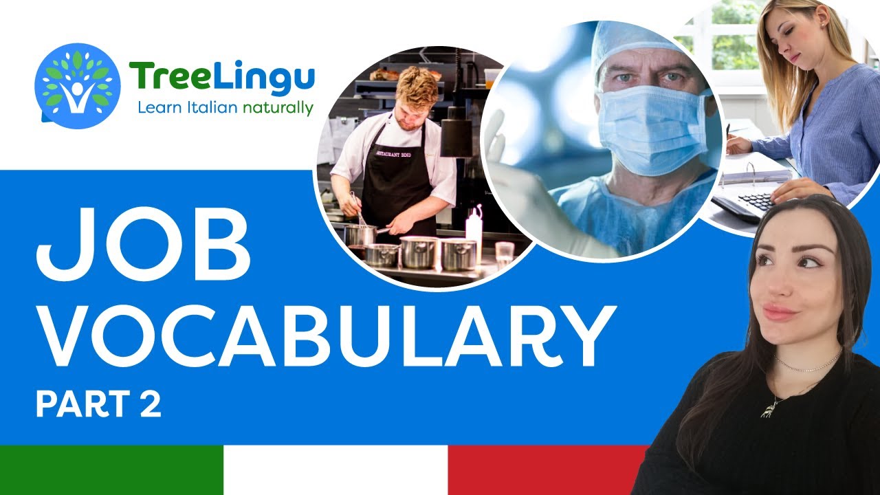 Job vocabulary in Italian pt.2 - Impara con Treelingu 🇮🇹 | Learn ...