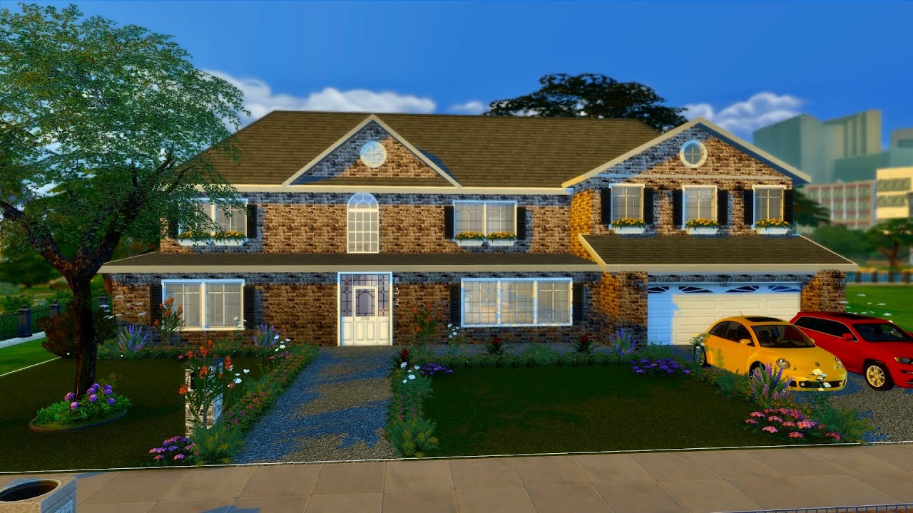 The Sims 4 | Realistic 2 Story Home Multiple Bedrooms Unfurnished ...