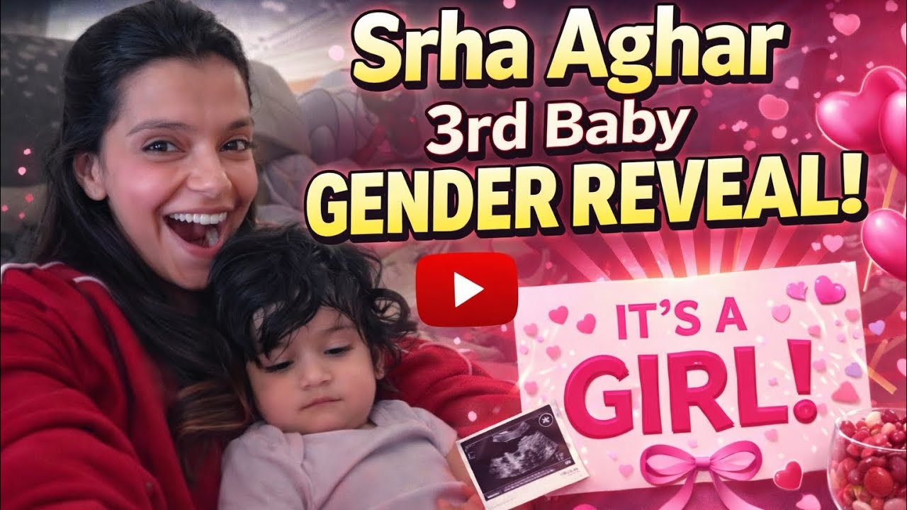 omg Srha Asgr reveal 3rd baby gender during flight 😱 - YouTube