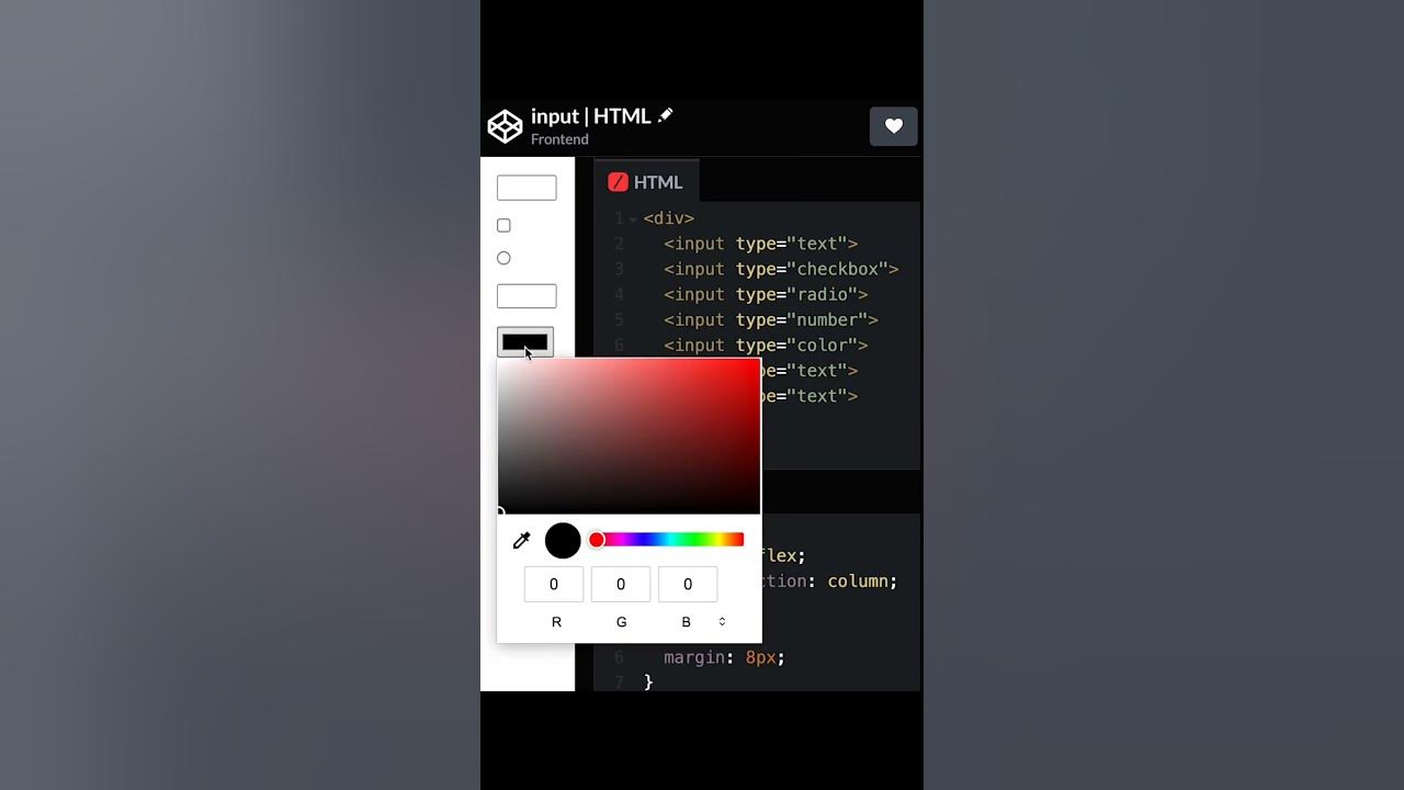 Html Input Typeshtml Coder Htmltutorial Css Html5 Input Typebeat Htmlcss 