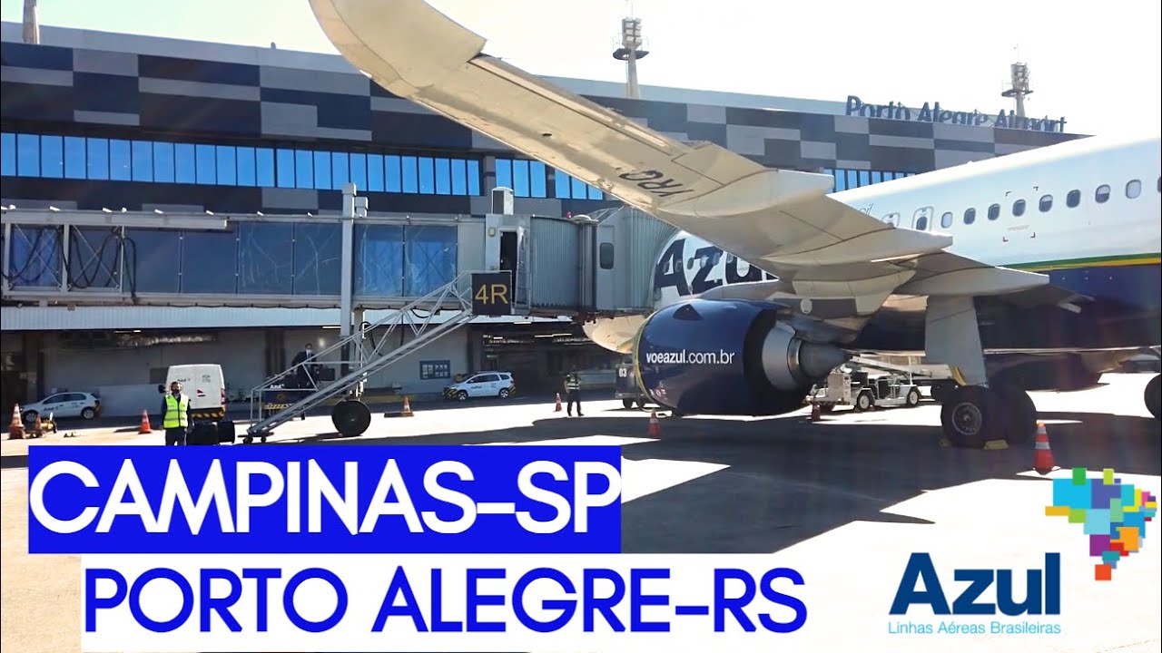 CAMPINAS SP x PORTO ALEGRE RS - A320Neo DA AZUL LINHAS AEREAS FLIGHT ...