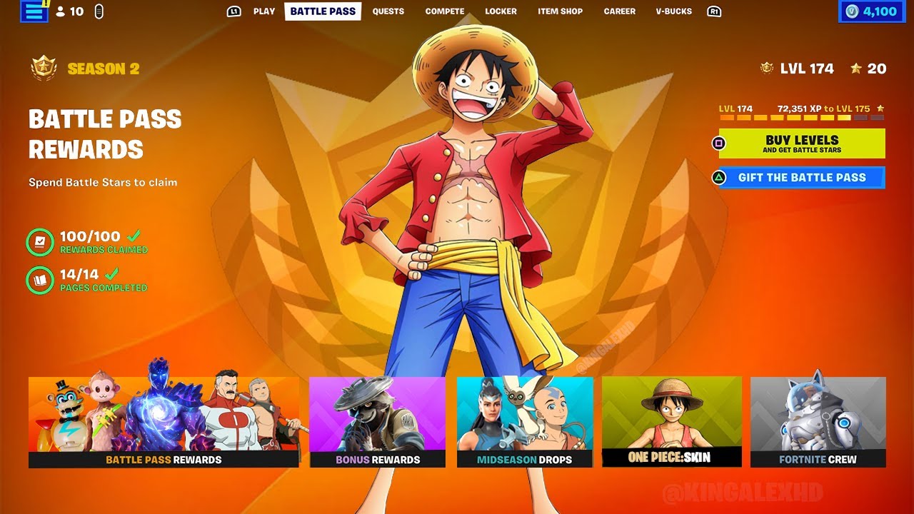 Fortnite Chapter 5 Season 2 | Official Skin Battle Pass! (FULL SHOWCASE ...