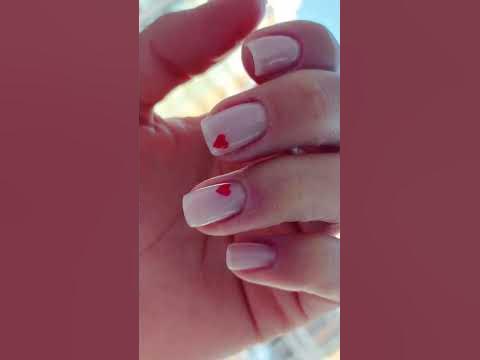 Сердечки на ногтя🥰🥰🥰 - YouTube