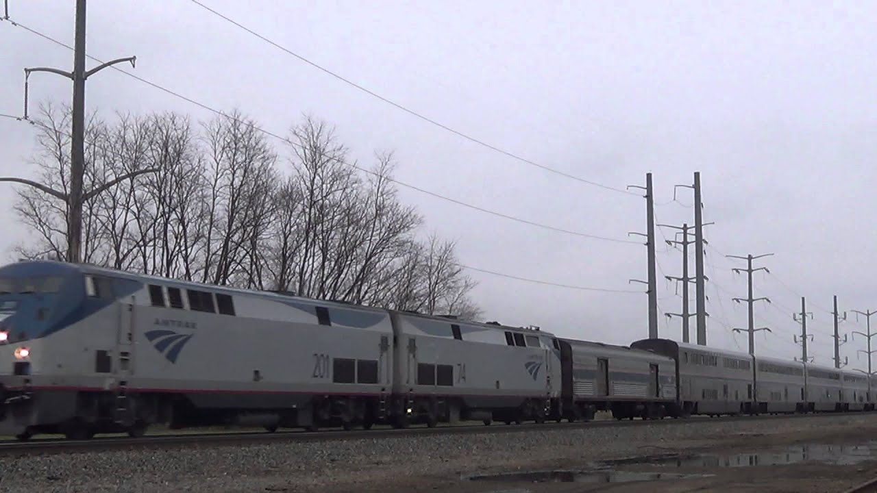 Amtrak 201 West Bristol, IL 11/21/13 - YouTube