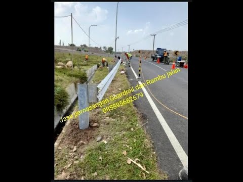 cara pemasangan guardrail manual,cepat dan kuat - YouTube