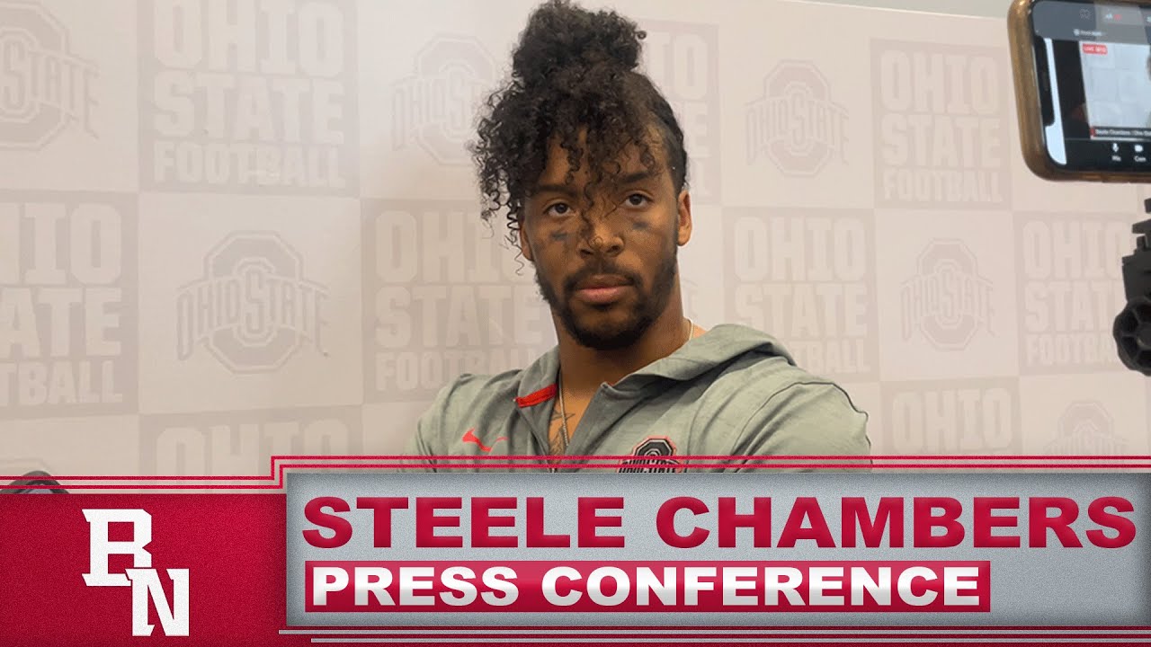 Ohio State: Steele Chambers Talks 45-12 Win Over Arkansas State - YouTube