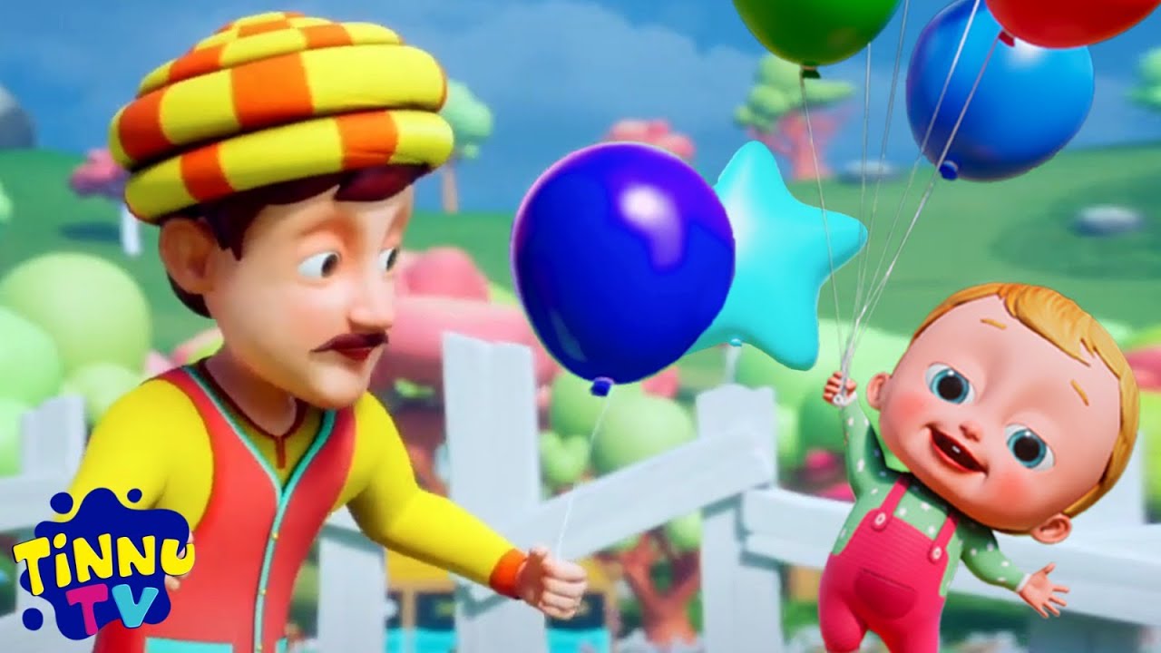 गुब्बारे वाला, Gubbare Lelo Gubbare, Hindi Kids Rhymes and Colorful ...