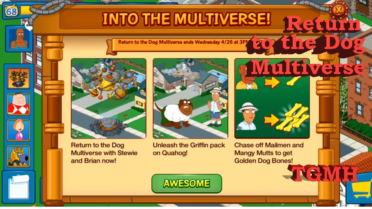 Return to the Dog Multiverse Event Family guy the quest for stuff - YouTube