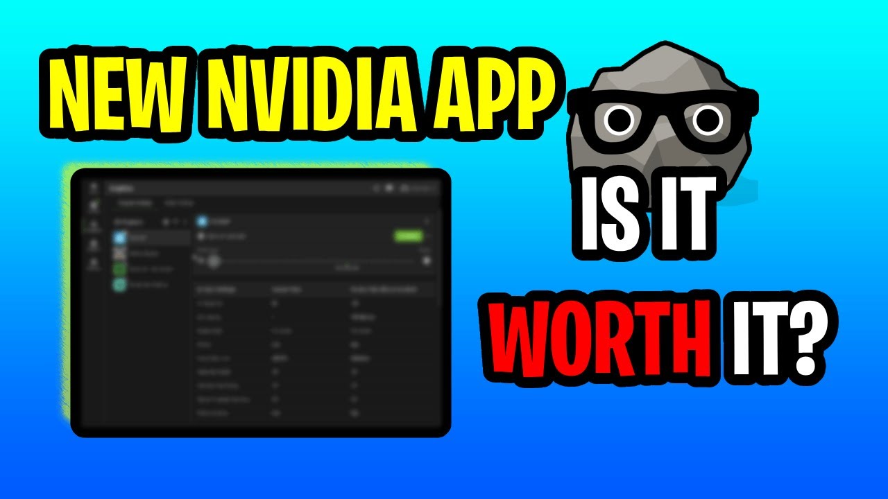 NEW NVIDIA APP! Is It Worth Using? | Khorvie Tech - YouTube