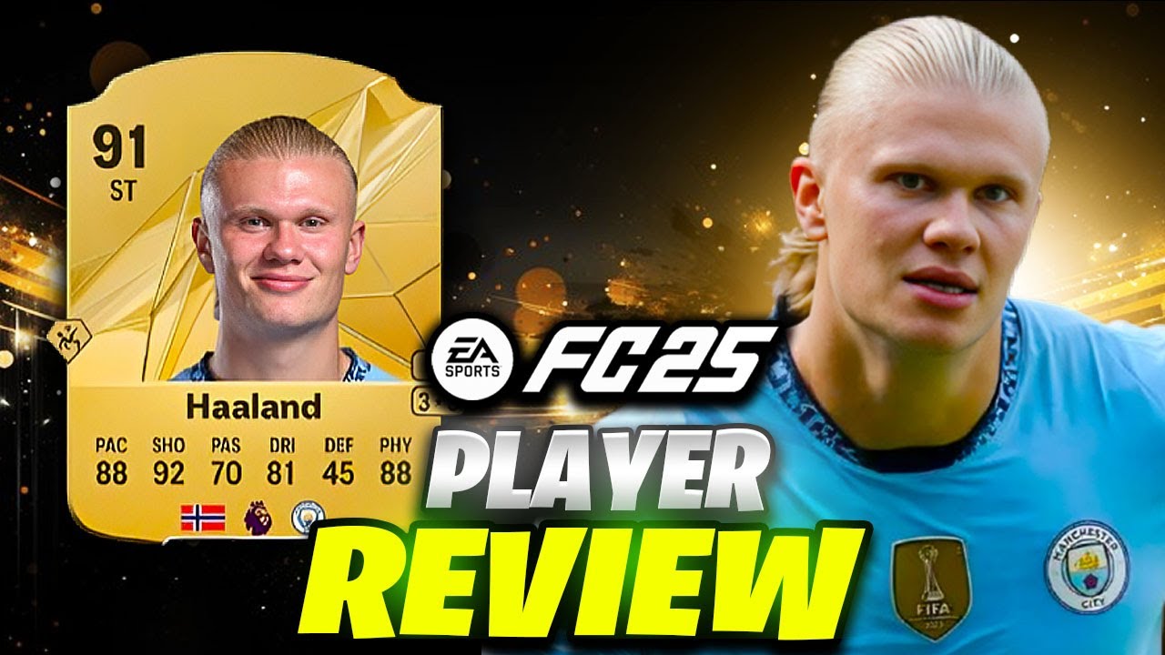 91 Haaland FC 25 Player Review - YouTube